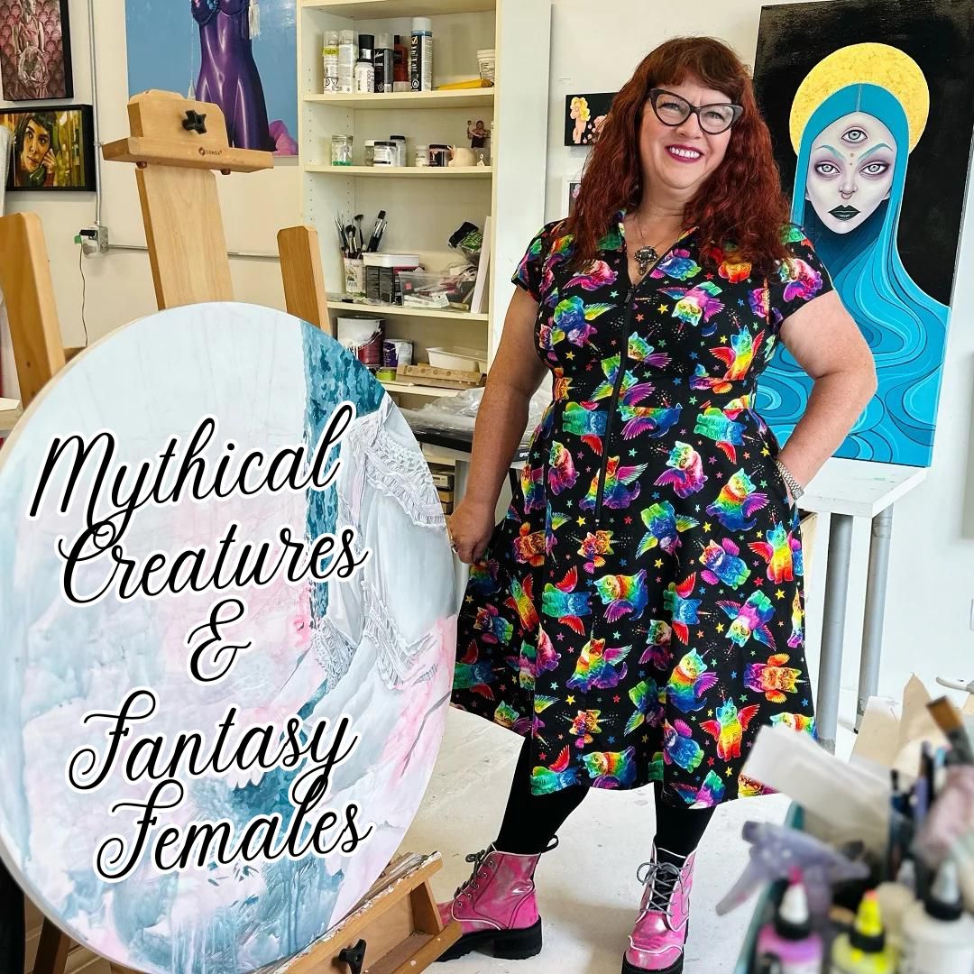 Mystical Creatures & Fantasy Females: The Art of Megan Majewski – Cherry Velvet